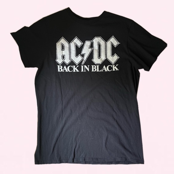 AC/DC | Tops | Acdc Back In Black Band Tee | Poshmark